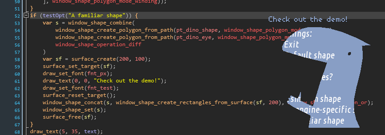 window_shape for GameMaker by YellowAfterlife