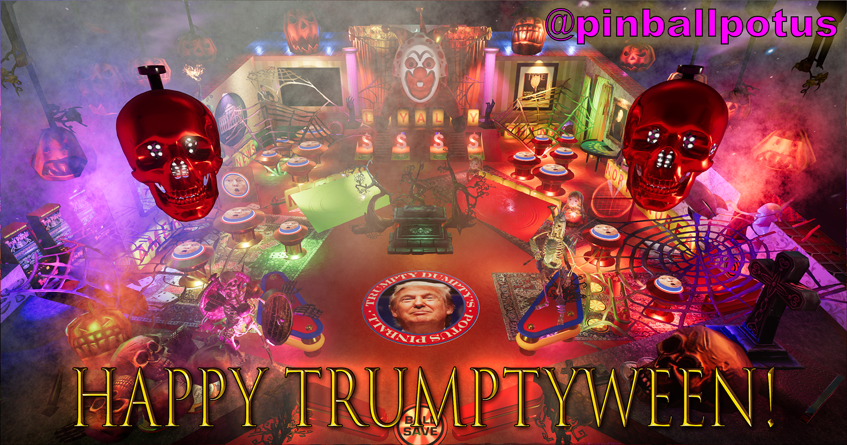 Trumpty Dumpty POTUS Pinball Special Halloween Edition by RIPIX