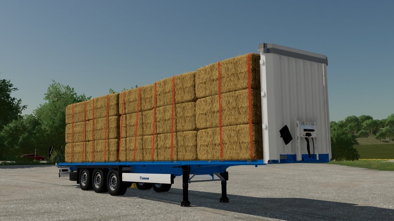 FS22 Krone Profiliner Flatbed by E55 Modding