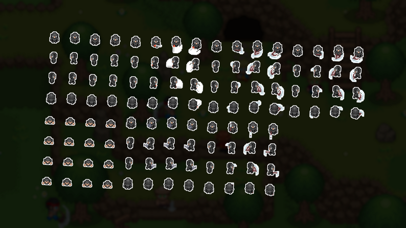 Character Sprites 32x32 Pixelart [Farming Game] by ELV Games