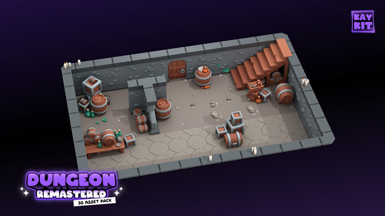 KayKit - Dungeon Pack Remastered by Kay Lousberg