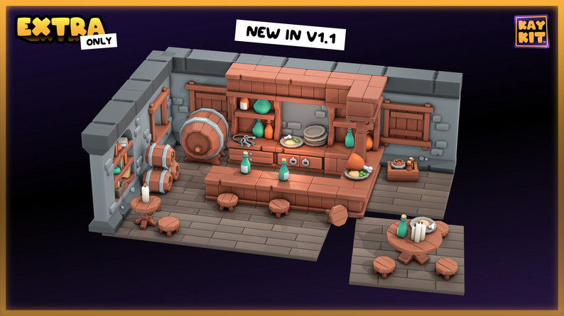 KayKit - Dungeon Pack Remastered by Kay Lousberg