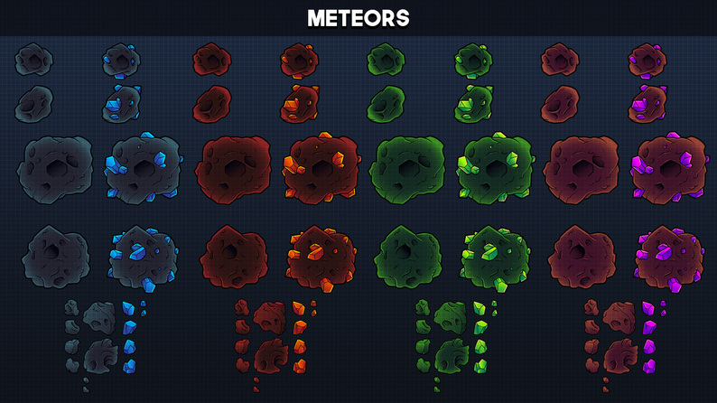 2D Space Shooter Sprites by Larzes