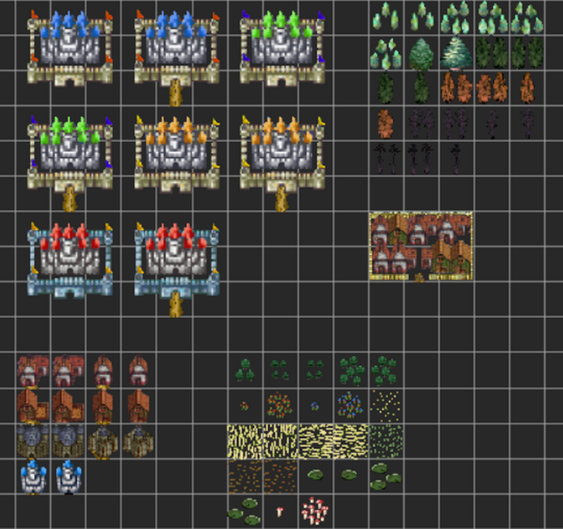 Raccoon's Pixel Overworld 32x32 tileset by False Raccoon