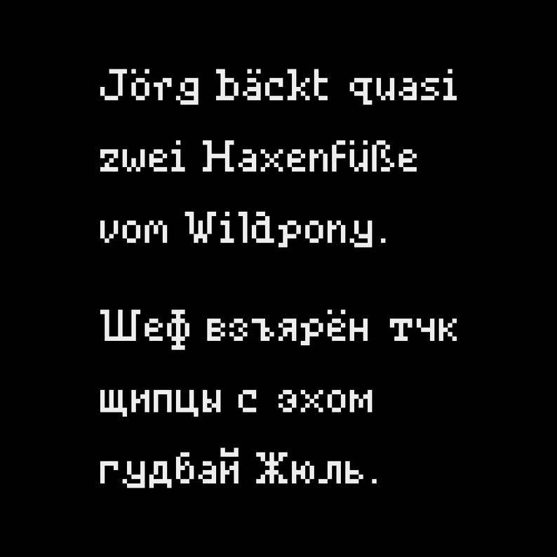 Pixel Font - PASSAGE by somepx