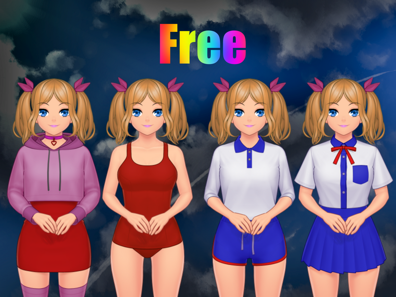 Haley - Visual Novel Sprite by Psykhae