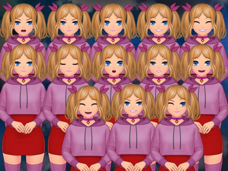 Haley - Visual Novel Sprite by Psykhae