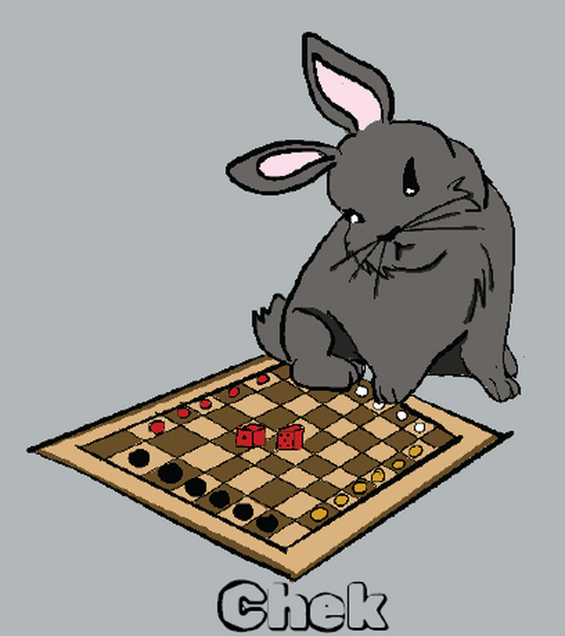 Chek: 2 or 4 Player Playdate Board Game by Ledbetter