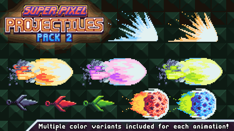 Super Pixel Projectiles Pack 2 by unTied Games