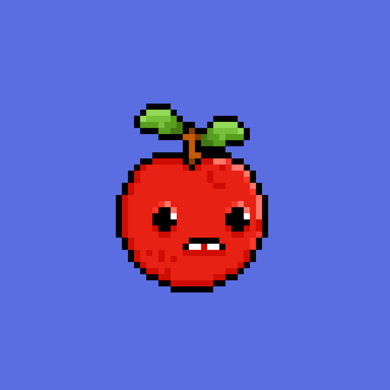 2D Pixel Art Little Apple Sprites by Pixxilandartstudio