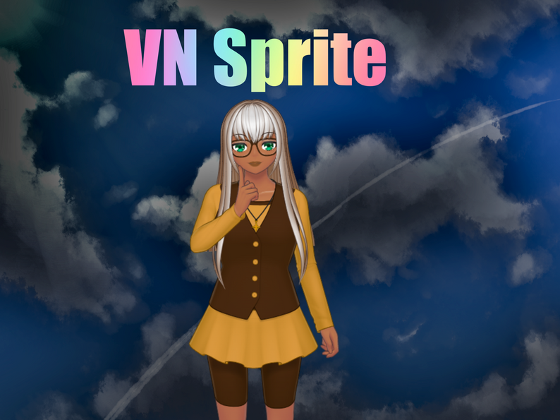 Lyra - Visual Novel Sprite by Psykhae