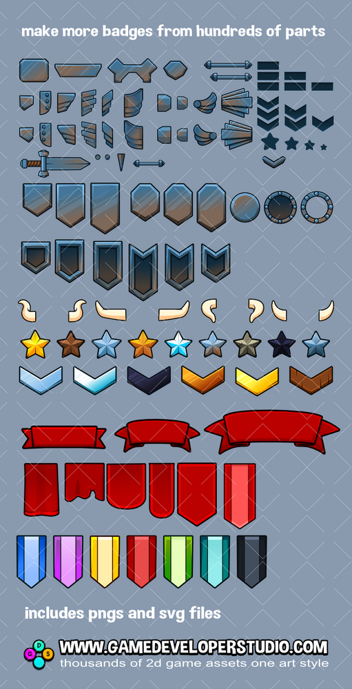 Game rank and league badge creator mega pack by Robert Brooks ...