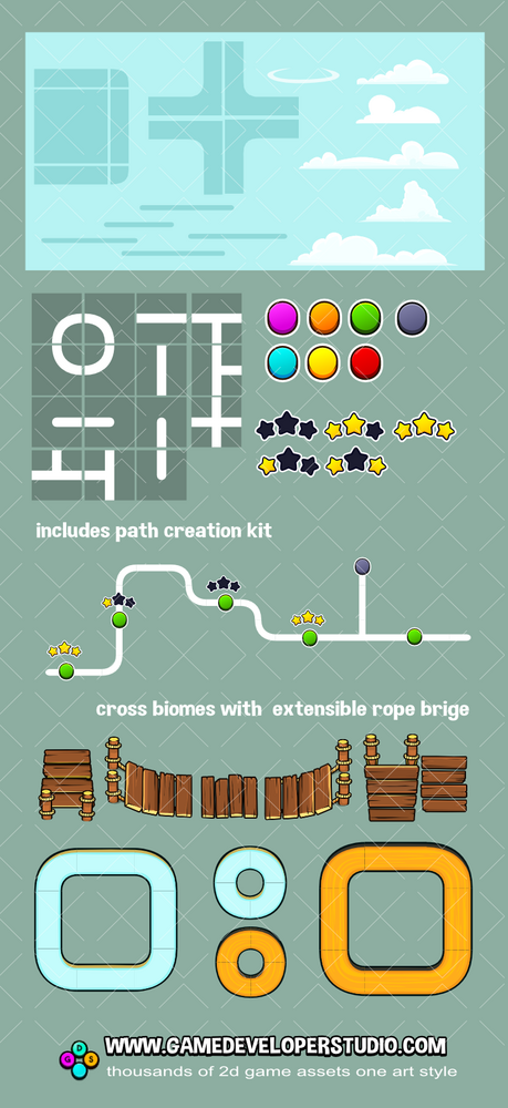 Level map creator mega pack by Robert Brooks - gamedeveloperstudio.com