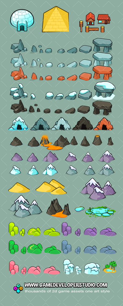 Level map creator mega pack by Robert Brooks - gamedeveloperstudio.com