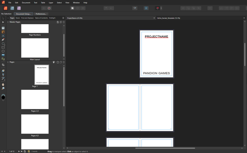 TTRPG Design Project Templates by Pandion Games