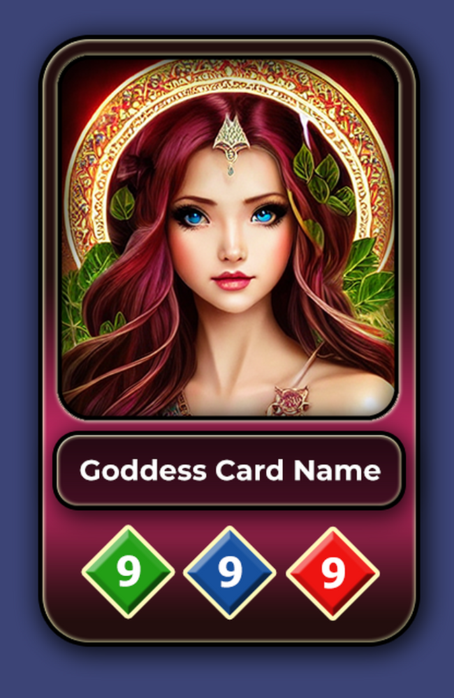 Goddess Card Game UI by gurigraphics