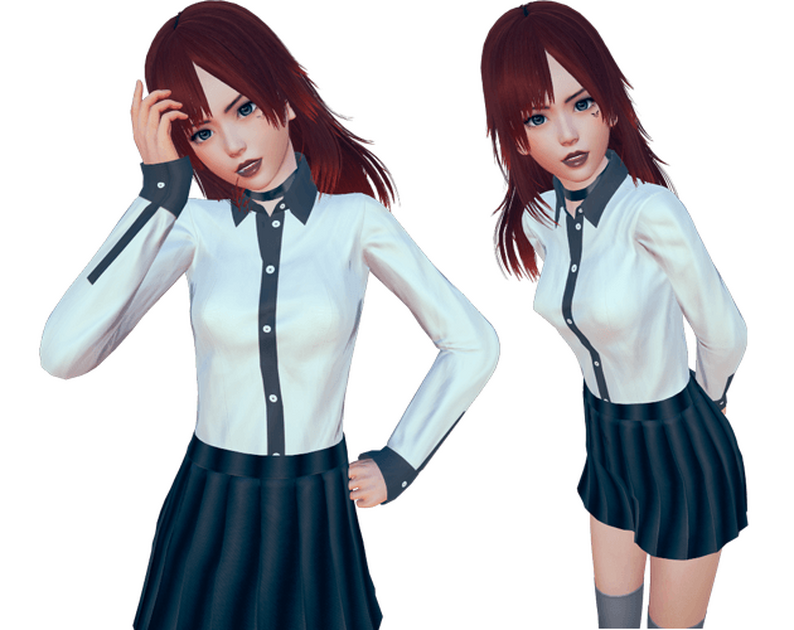 Sherry Visual Novel Character Sprite .PNG's with Photoshop PSD file for ...