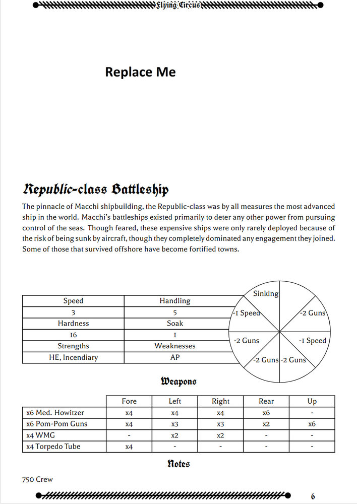 Flying Circus Catalog Template (LaTeX) by Tetragramm