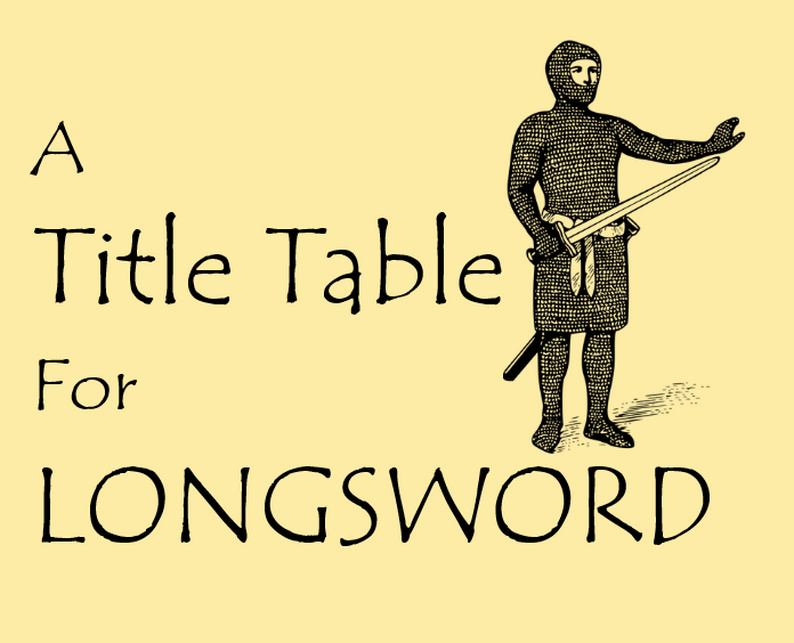 D66 Title Table (LONGSWORD) by JunkyardTornado