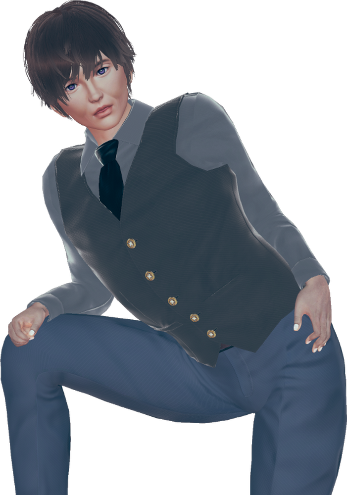 Frank Visual Novel Character .PNG's with Transparency and Photoshop PSD ...