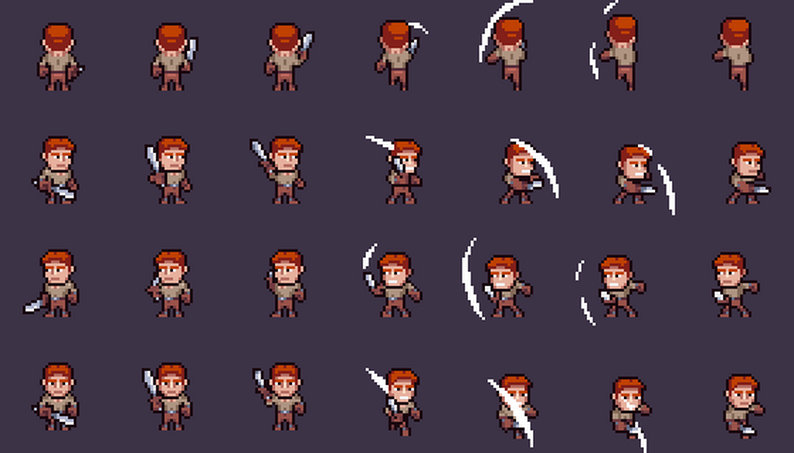 Free Pixel Art RPG Animated Character by Pixel_Poem