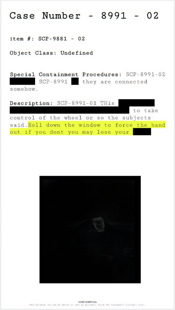 SCP-8991 "I can't change the radio while driving" by TheOriginal201 ...