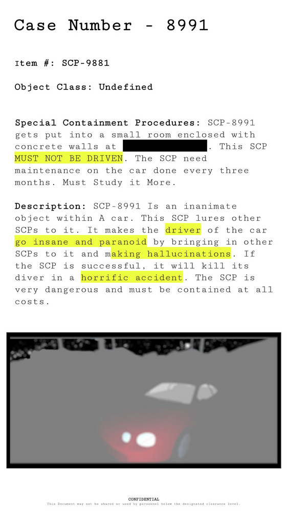 SCP-8991 "I can't change the radio while driving" by TheOriginal201 ...