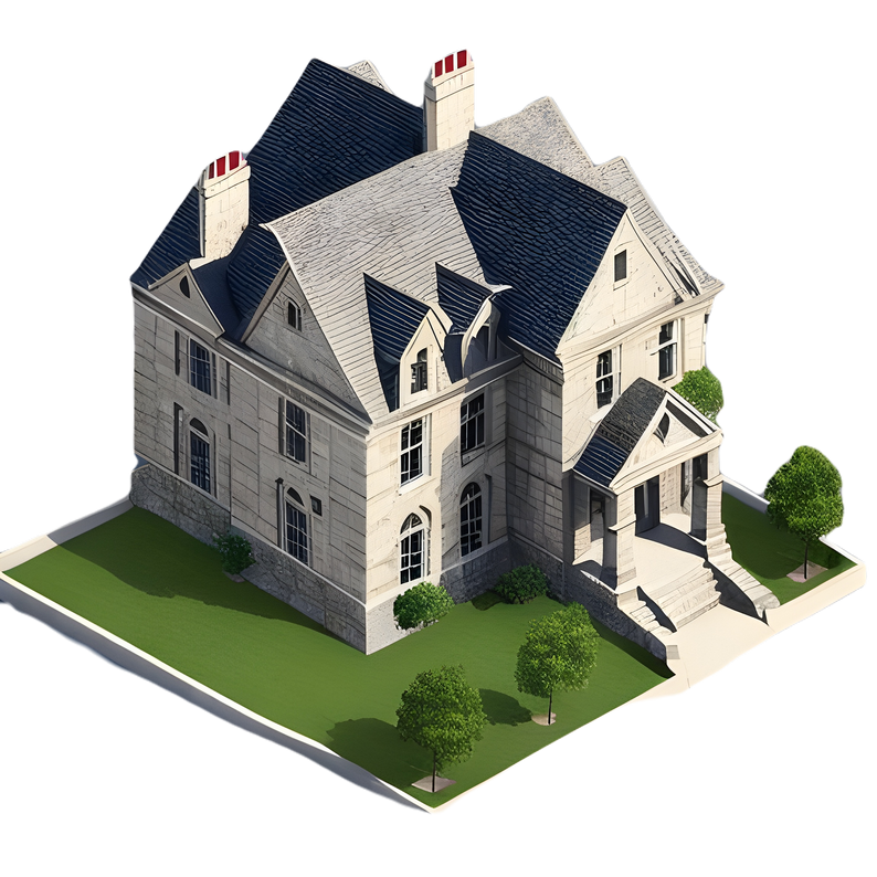 Buildings - Isometric view - PNG transparent by Michael Touchshriek