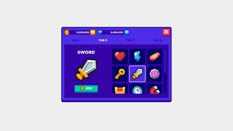 Cartoony UI Pack by RhosGFX