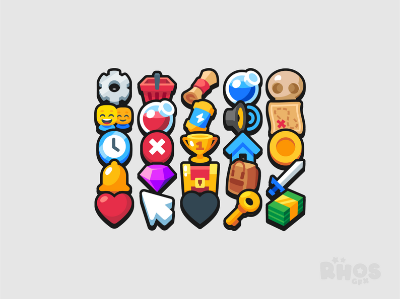 Cartoony UI Pack by RhosGFX