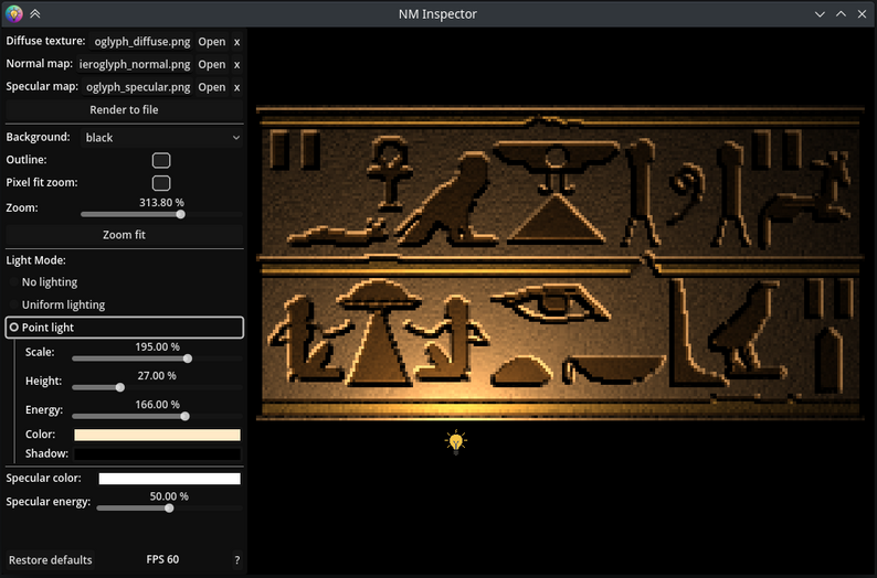 Normal Map Inspector (+ Aseprite & Krita plugins) by ppelikan