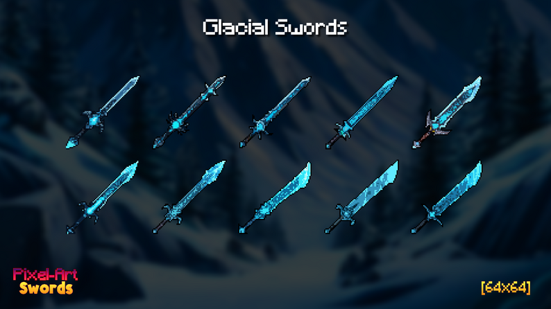 Pixel-Art Swords [64x64] by King Game Assets