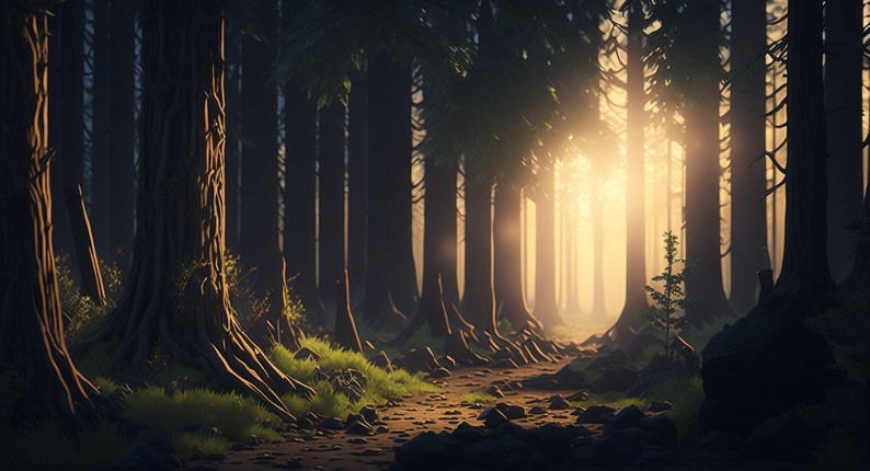 Dark Forest Background Pack by Vina