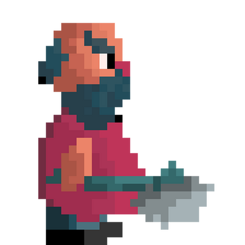 Player Animation Tile Sheet - Angry Jim by Haaris Mughal