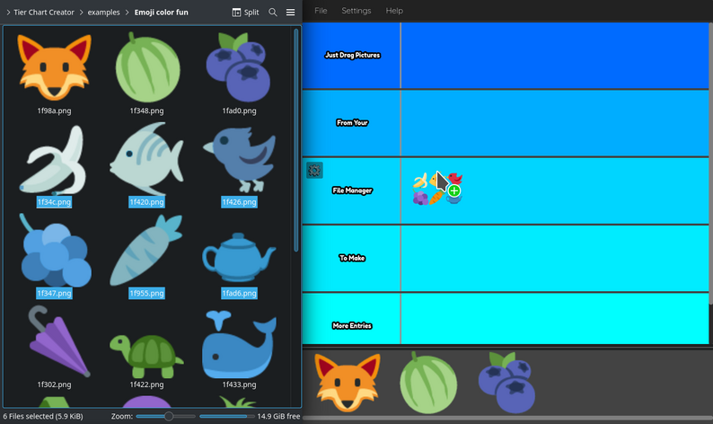 Tier Chart Creator by Mischief Aaron