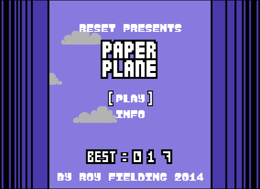 Paper Plane - C64 (retro casual game) by Roysterini