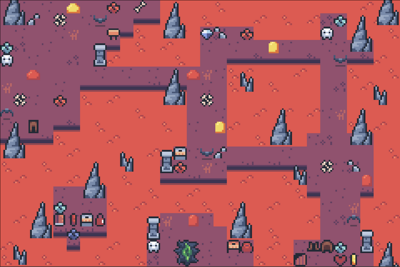 MiniMaps 8x8 Tileset by PixDoom