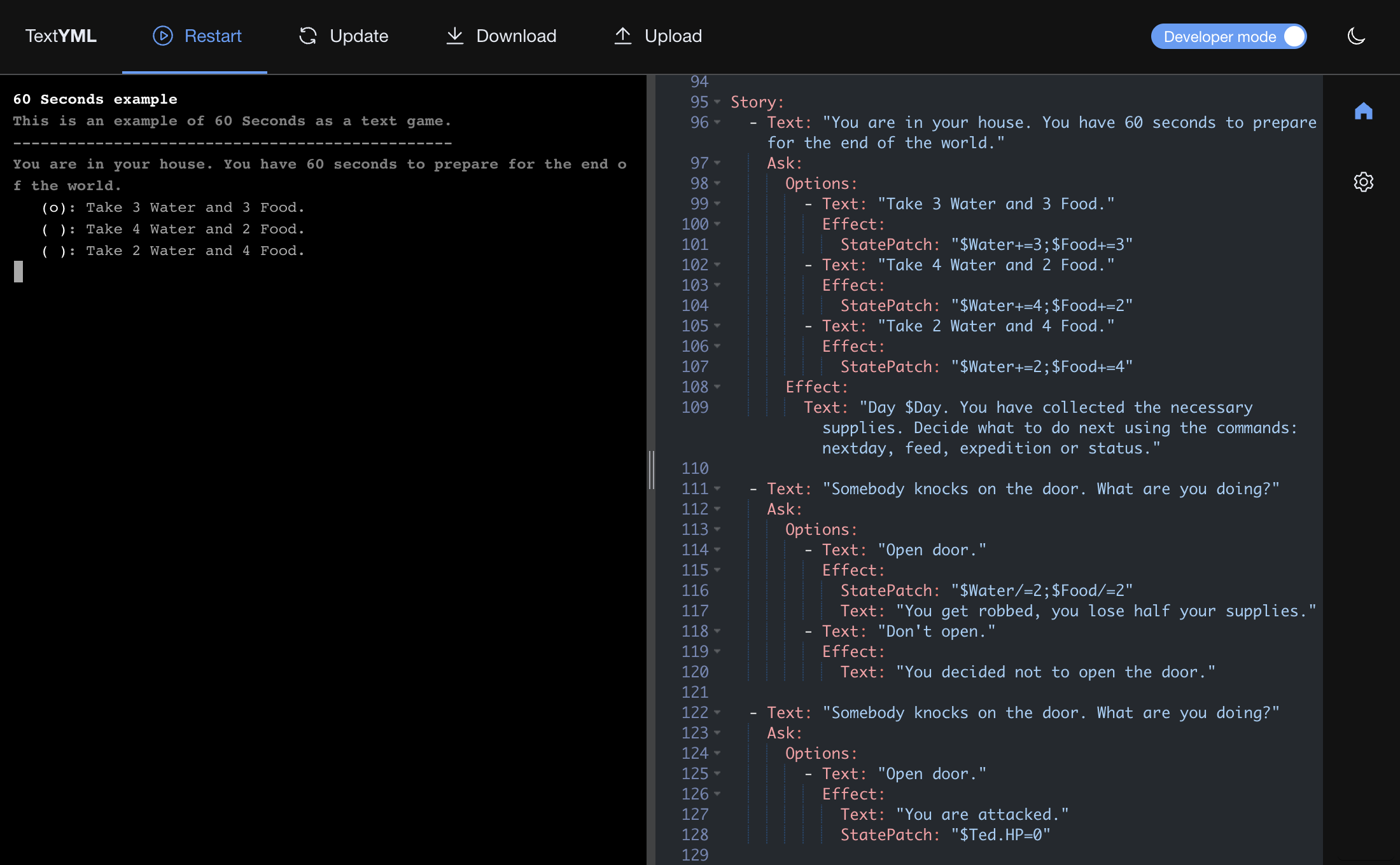 Text-Based Game Maker by stmn for The Tool Jam 3 - itch.io