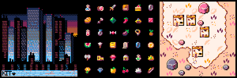 Pico 8 tiles by Kicked-in-Teeth
