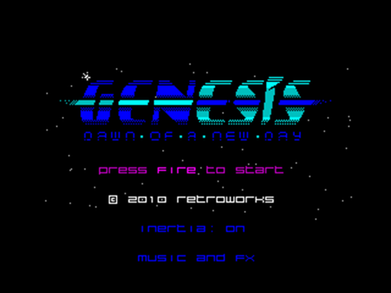 Genesis: dawn of a new day (ZX Spectrum) by Retroworks