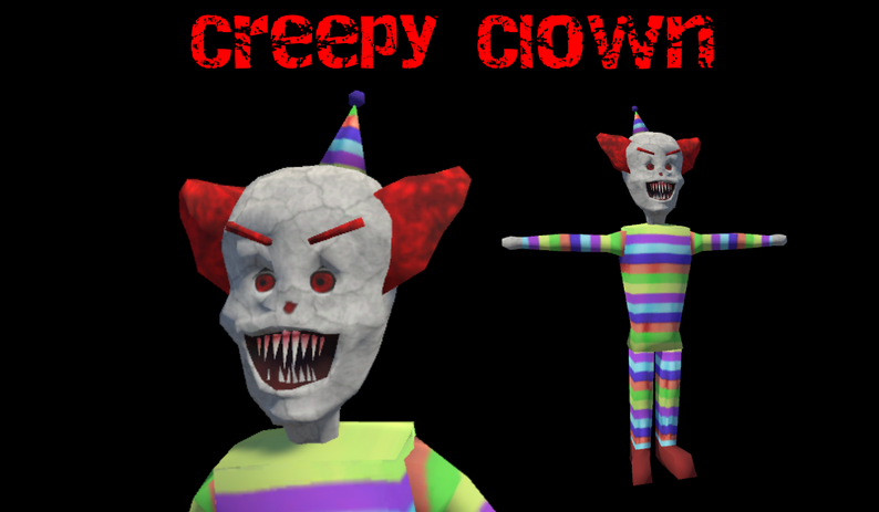 Low Poly Creepy Clown Character (Mobile Optimized) by DazeWare