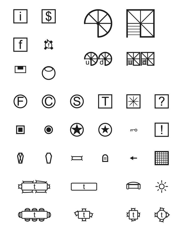 Classic Dungeon Map Symbols by MarkGosbell