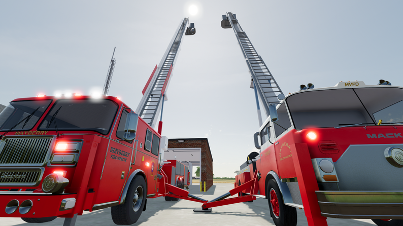 Seagrave Tower Ladder by Woodmeadow Farm Modding