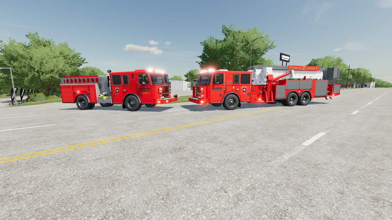 Seagrave Tower Ladder by Woodmeadow Farm Modding