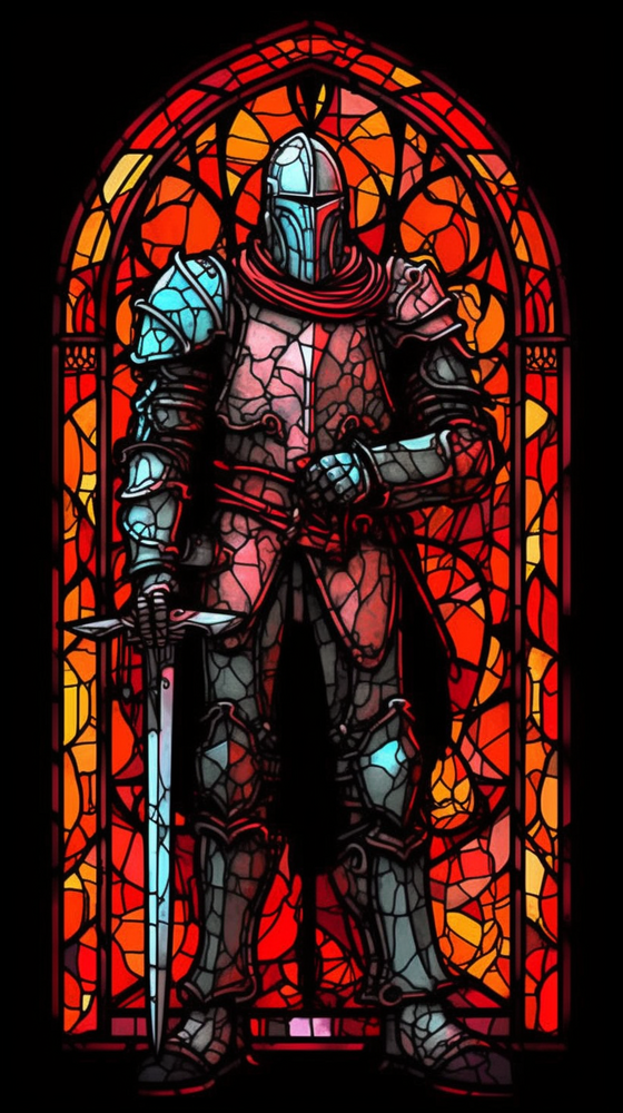 Stock character art - 9 knights by FantasyLandscapes