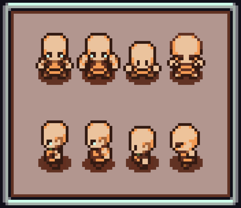 Small Adventure :: Pixel-Art Character Template by Raou