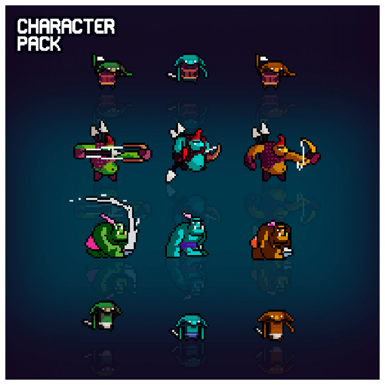 [CHARACTER PACK] ORCS & GOBLINS (Animation Pack) by overboy