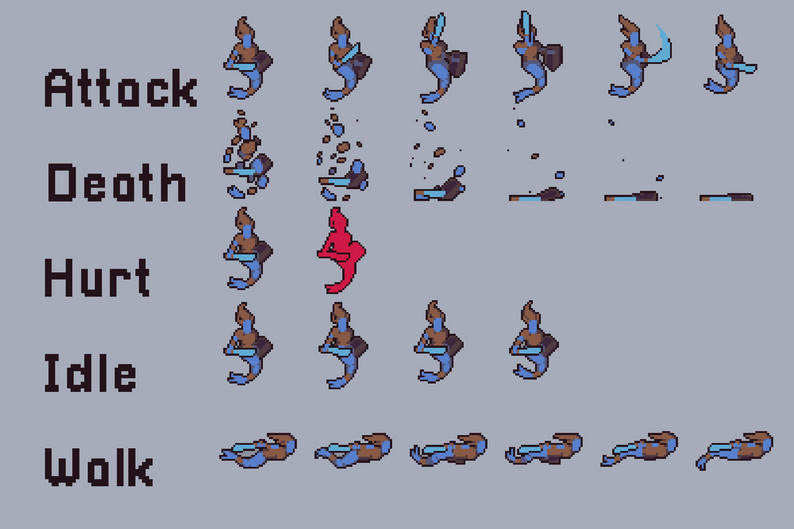 Free Underwater Enemies Sprite Pack by Free Game Assets (GUI, Sprite ...
