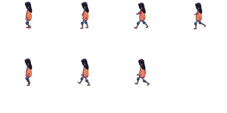 8 Directional 2DHD Pixel Art Animated Character by Hormelz