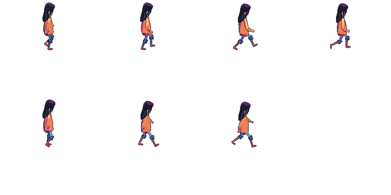 8 Directional 2DHD Pixel Art Animated Character by Hormelz